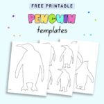 Free Printable Penguin Craft (cut & paste penguin) - The Artisan Life