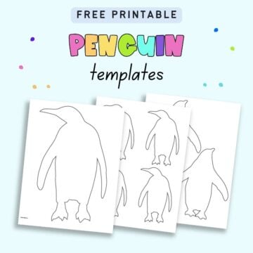 Free Printable Penguin Templates - The Artisan Life