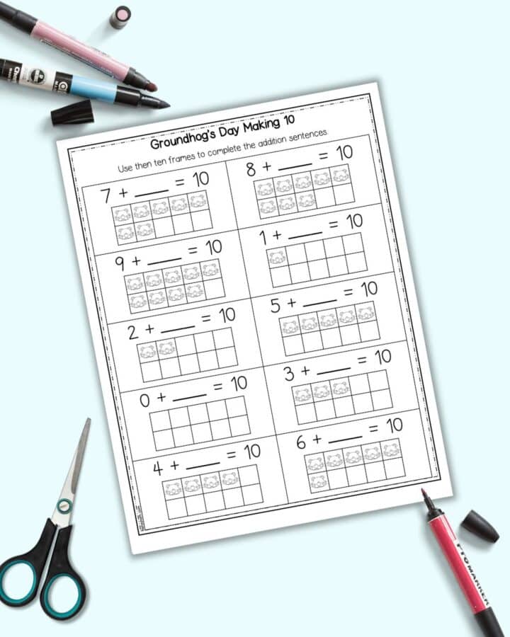 Ways To Make 10 Worksheet
