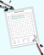 January Word Search Free Printable - The Artisan Life