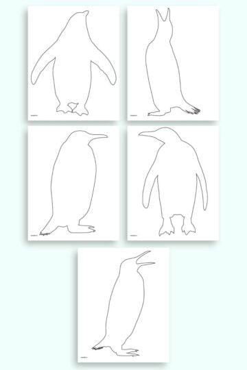 Free Printable Penguin Templates - The Artisan Life