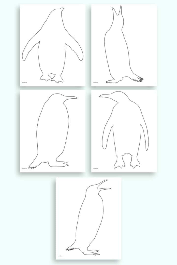 Free Printable Penguin Templates - The Artisan Life