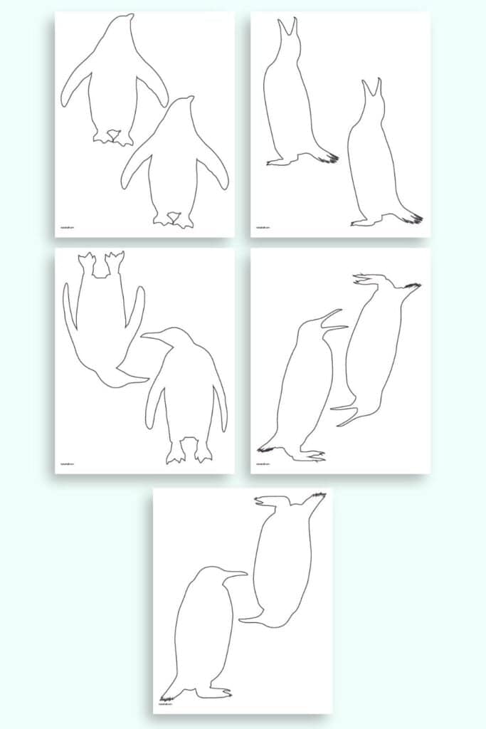 Free Printable Penguin Templates - The Artisan Life