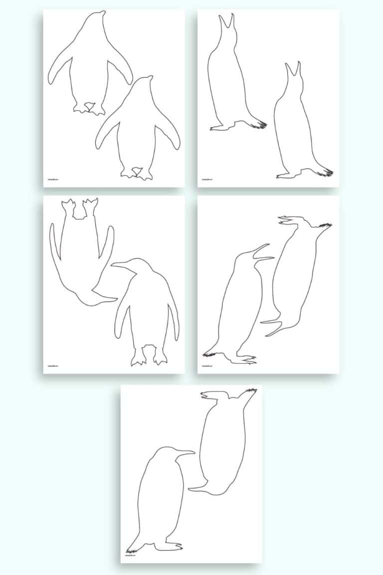 Free Printable Penguin Templates - The Artisan Life