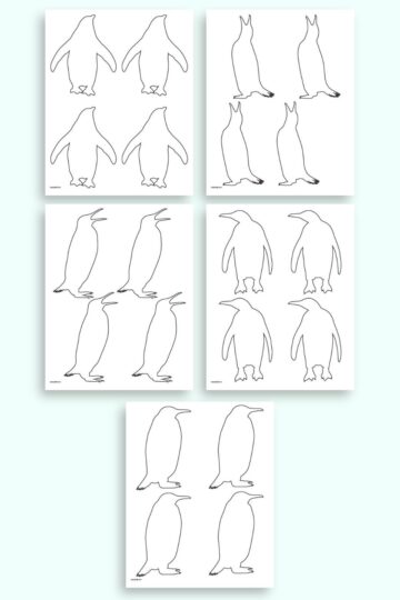 Free Printable Penguin Templates - The Artisan Life