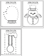 Free Connect the Dots Winter Printables - The Artisan Life
