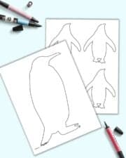 Free Printable Penguin Templates - The Artisan Life