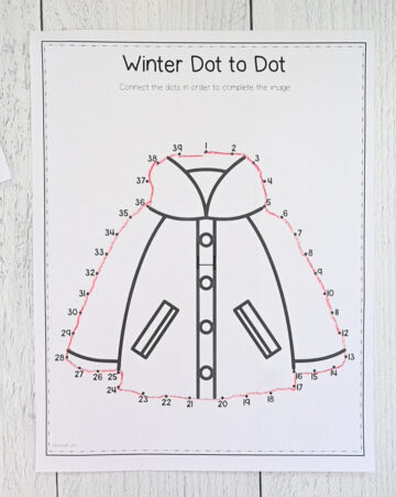 Free Connect the Dots Winter Printables - The Artisan Life