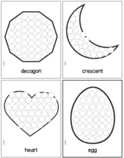 Free Printable Shapes Dot Marker Coloring Pages - The Artisan Life