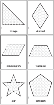 Free Printable Shapes Dot Marker Coloring Pages - The Artisan Life