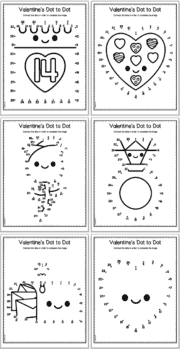 Valentine's Day Connect the Dots Free Printables - The Artisan Life