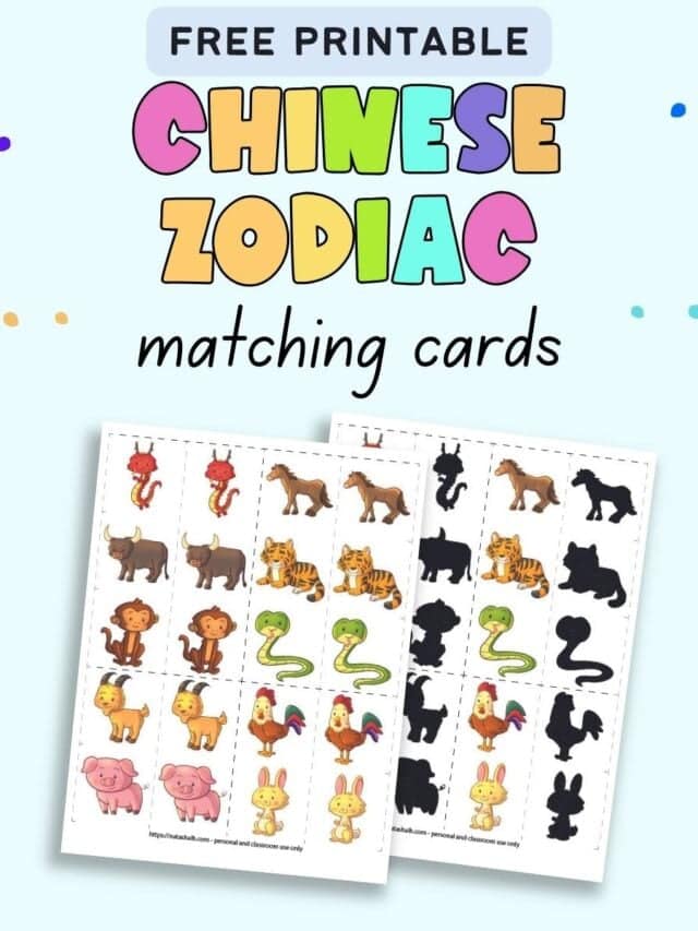 Free Printable Matching Card Games - The Artisan Life