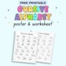 Free Cursive Alphabet Printable - The Artisan Life