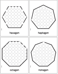 Free Printable Shapes Dot Marker Coloring Pages - The Artisan Life