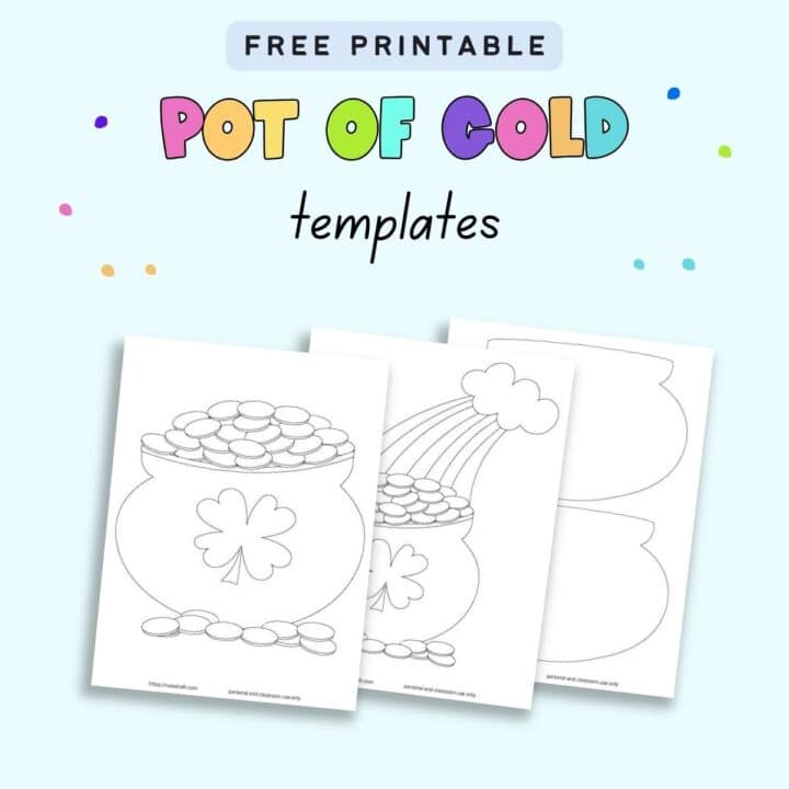 7 Free Printable Pot of Gold Templates (for St. Patrick's Day Crafts ...