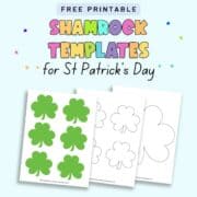 Free Printable Shamrock Templates (includes green shamrocks!) - The ...