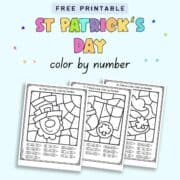 Free Printable St. Patrick's Day Color by Number - The Artisan Life
