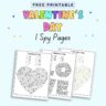 Free Valentine's I Spy Printables - The Artisan Life