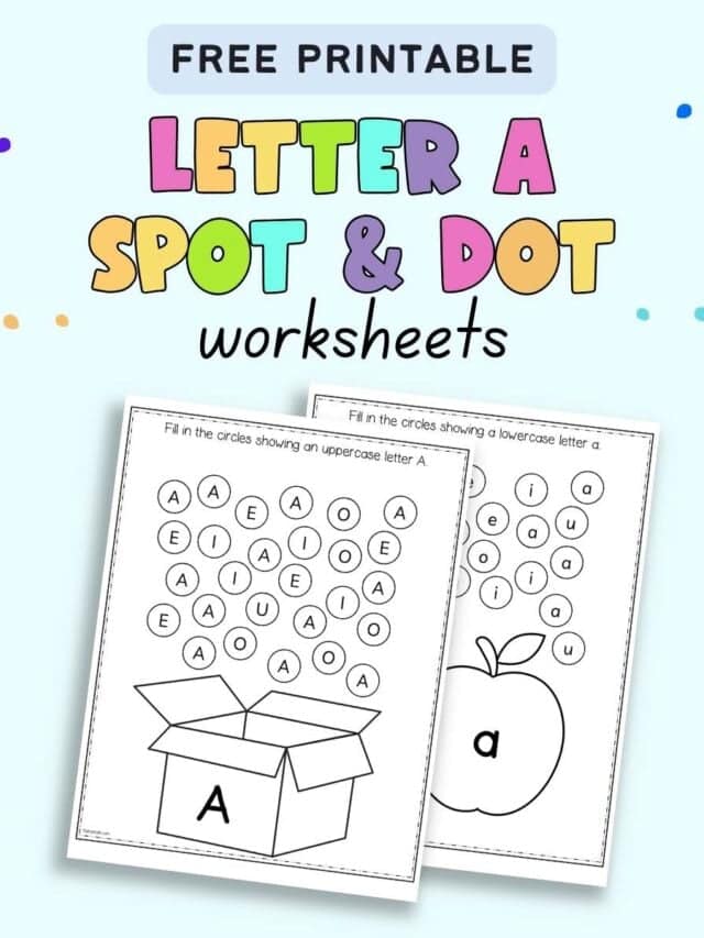 Dot Marker Coloring Pages Archives - The Artisan Life