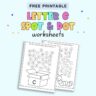 Spot & Dot Letter C Worksheets - The Artisan Life