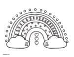 Free Printable Rainbow with Clouds Templates - The Artisan Life