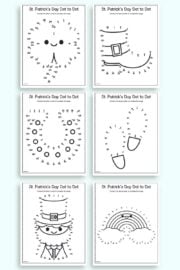 St. Patrick's Day Connect the Dots Free Printables - The Artisan Life