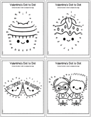 Valentine's Day Connect the Dots Free Printables - The Artisan Life