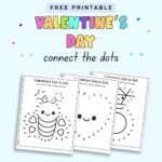 Valentine's Day Connect the Dots Free Printables - The Artisan Life