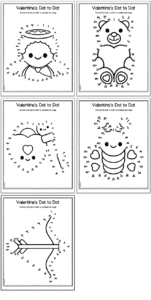 Valentine's Day Connect the Dots Free Printables - The Artisan Life