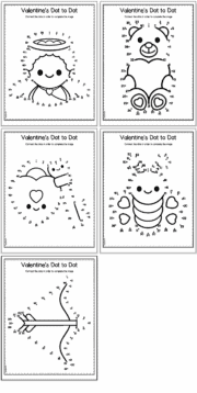 Valentine's Day Connect the Dots Free Printables - The Artisan Life