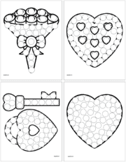 Free Valentine's Day Dot Painting Printables - The Artisan Life