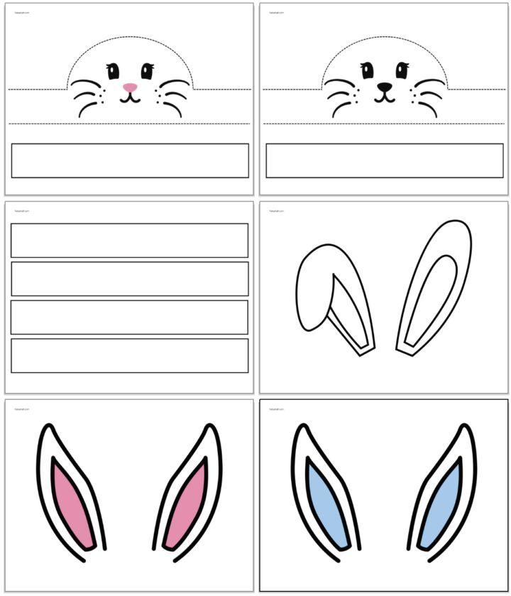 Free Printable Easter Bunny Ears - The Artisan Life