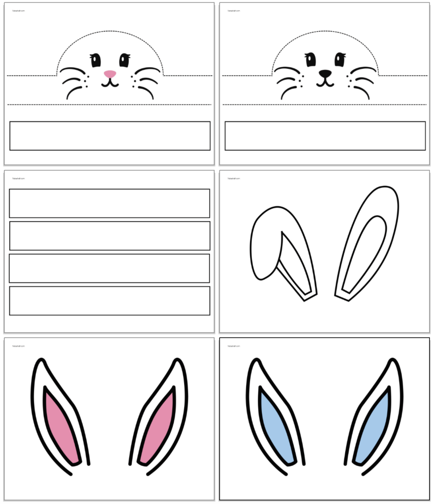 Free Printable Easter Bunny Ears - The Artisan Life