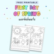 Free Printable First Day of Spring Worksheets - The Artisan Life