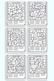 Free Printable Cinco de Mayo Color by Number - The Artisan Life