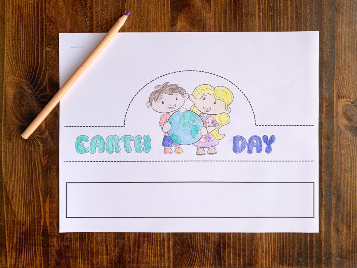 Free Earth Day Printable Hat - The Artisan Life