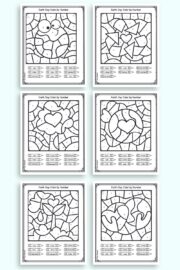 Free Earth Day Color by Number Worksheets - The Artisan Life