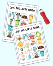 Free Printable Earth Day Bingo cards - The Artisan Life