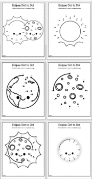 Solar Eclipse Connect the Dots Free Printables - The Artisan Life