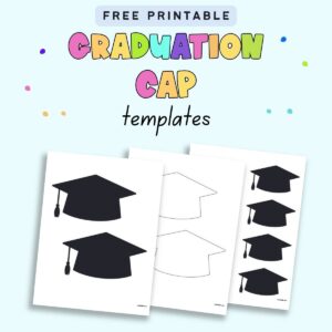Free Printable Graduation Cap Templates - The Artisan Life