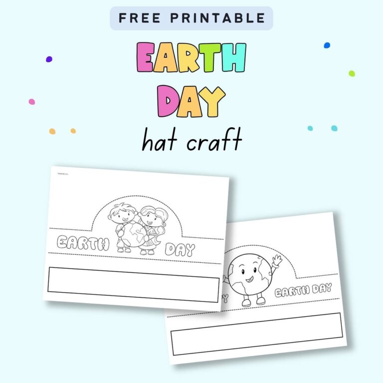 Free Earth Day Printable Hat - The Artisan Life