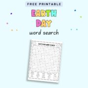 Earth Day Word Search Free Printable - The Artisan Life