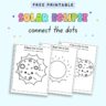 Solar Eclipse Connect the Dots Free Printables - The Artisan Life