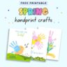 Spring Handprint Craft Free Printables - The Artisan Life