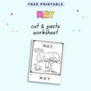 Free Printable May Cut and Paste Worksheet - The Artisan Life