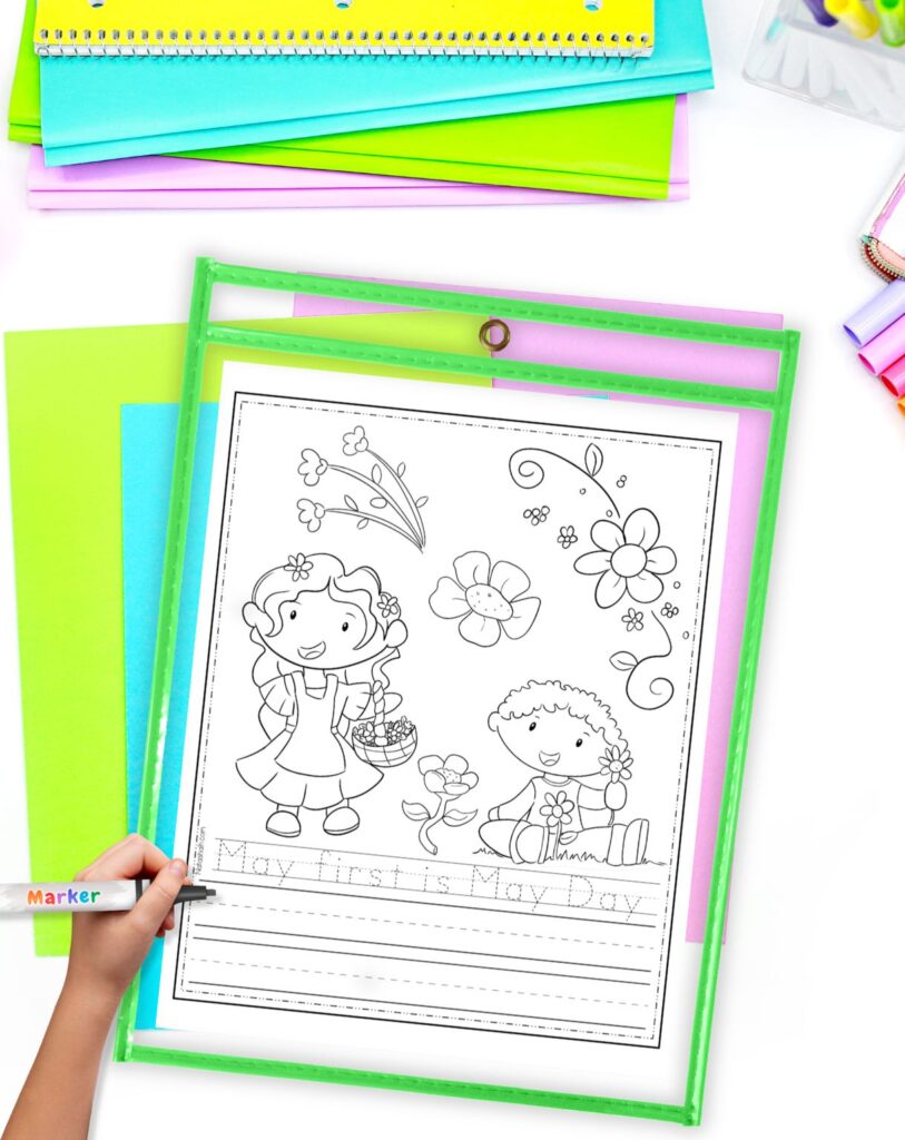 Free Printable May Day Worksheet - The Artisan Life