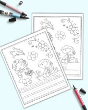 Free Printable May Day Worksheet - The Artisan Life