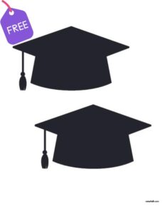 Free Printable Graduation Cap Templates - The Artisan Life