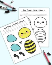 Free Printable Bee Craft - The Artisan Life