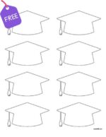 Free Printable Graduation Cap Templates - The Artisan Life